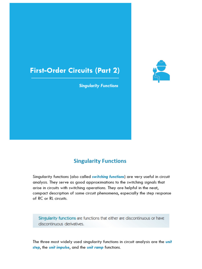 DC CIRCUITS - First Order Circuits (Part 2) | PDF | Electrical Network ...