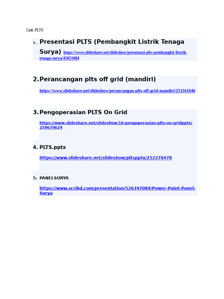 Link PLTS | PDF