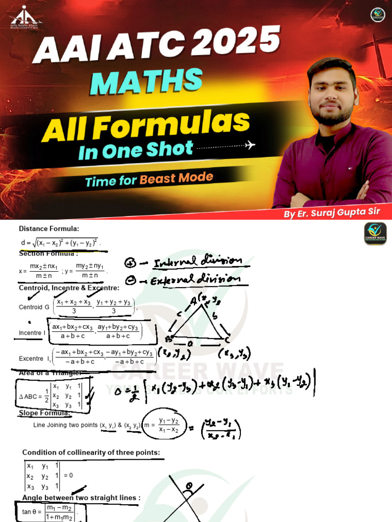 All Formulas (Maths) | PDF | Euclidean Vector | Trigonometric Functions