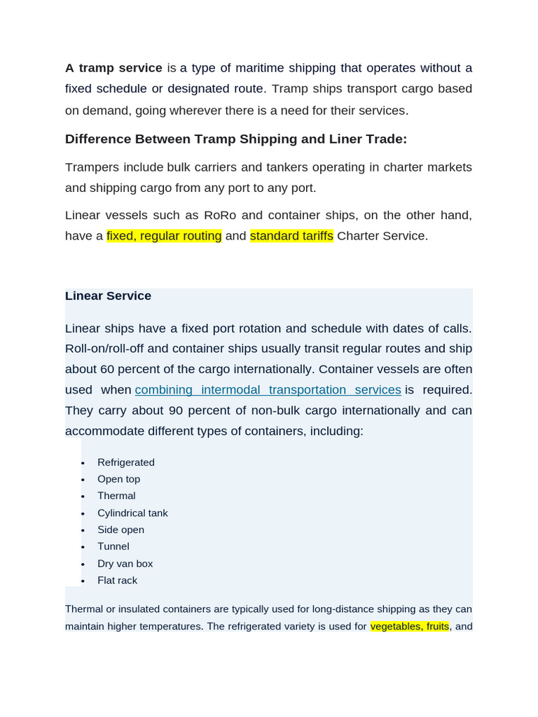 Tramp Ship Bulk Carriers | PDF | Cargo | Watercraft