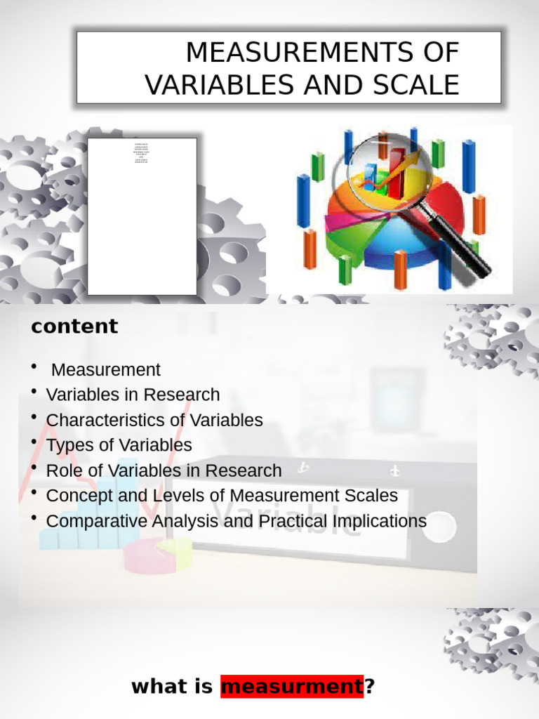Understanding Measurement and Variables | PDF | Level Of Measurement ...