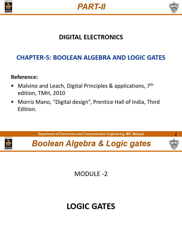 CH4 Module4 Boolean Algebra Implementation | PDF | Electronic Design | Mathematical Logic