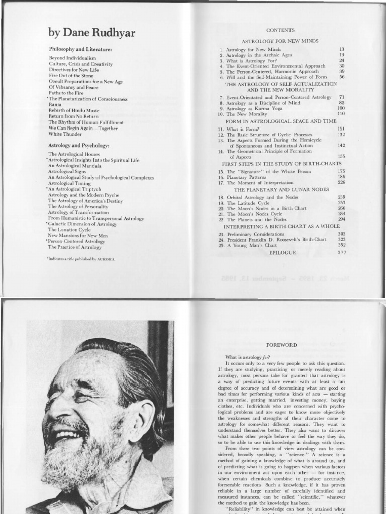 Dane Rudhyar Person Centered Astrology | PDF | Zodiac | Astrological Sign