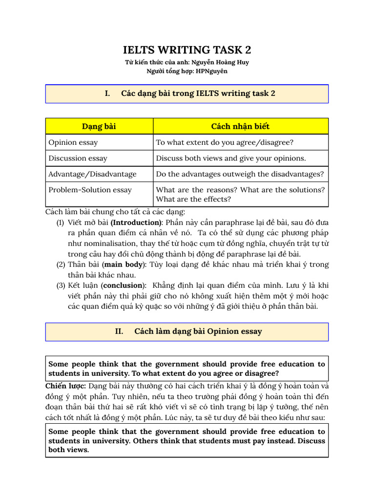 IELTS Writing Task2 | PDF