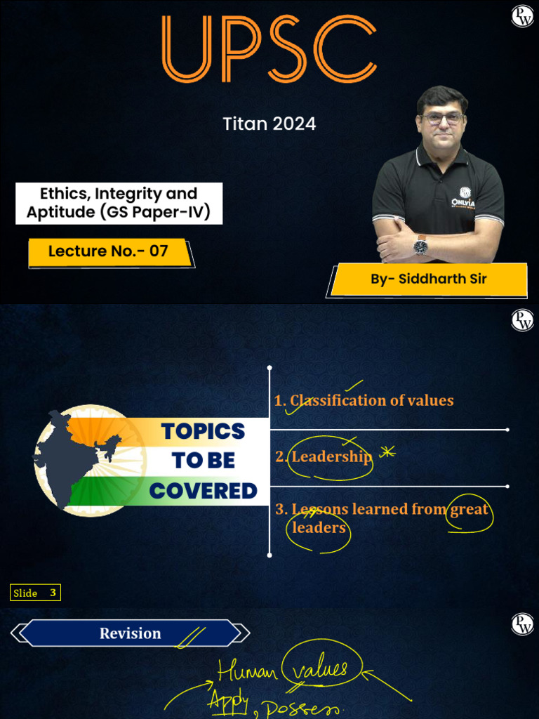 Ethics, Integrity & Aptitude 07 - Class Notes - (UPSC Titan English ...