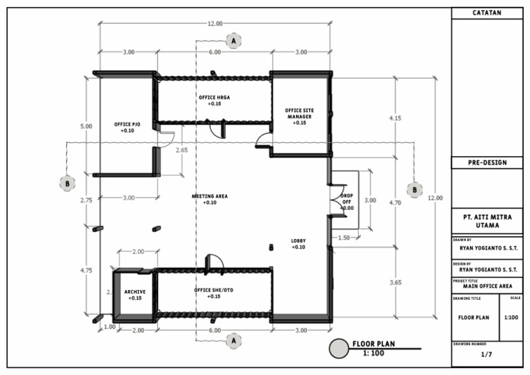 3 Office Denah New | PDF