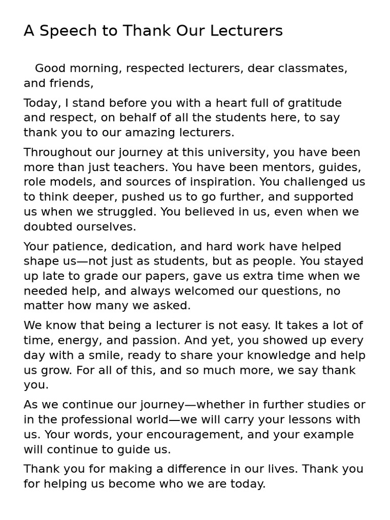 Speech | PDF