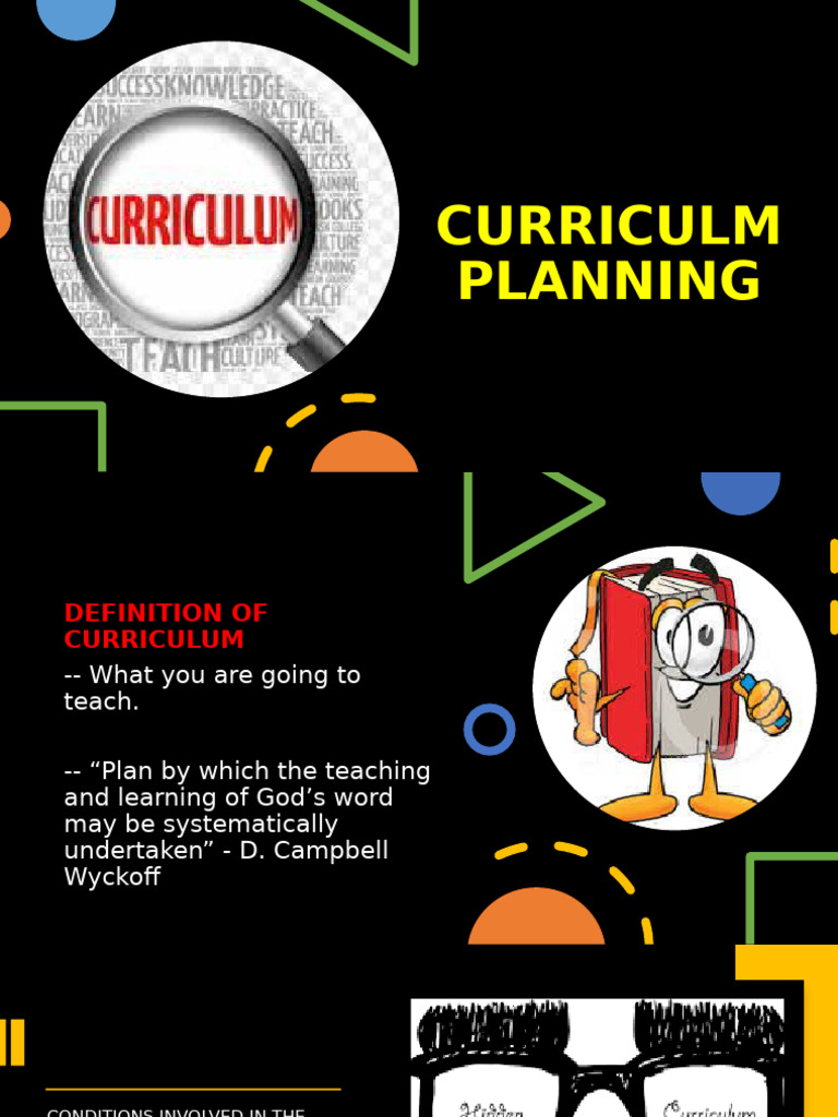 Curriculum Planning for Christian Education | PDF | Curriculum | Teachers
