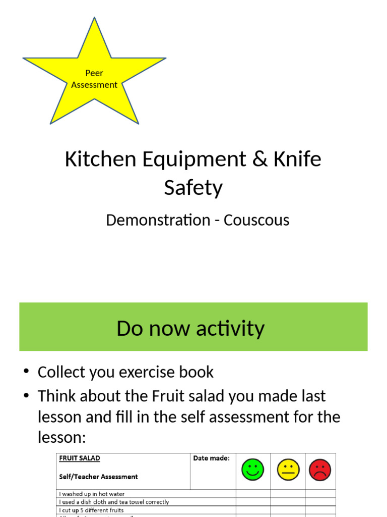 Lesson 5 - Kitchen Equipment KN | PDF | Knife | Blade