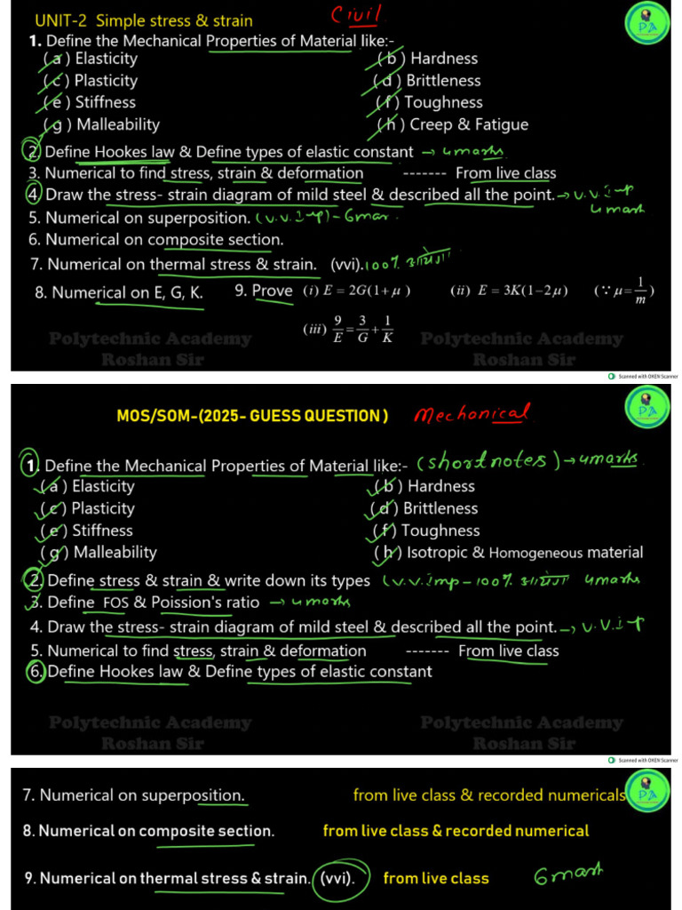 Lect-1 Stress-Strain Diagram - 71712875 - 2025 - 11 - 22 - 20 - 09 | PDF