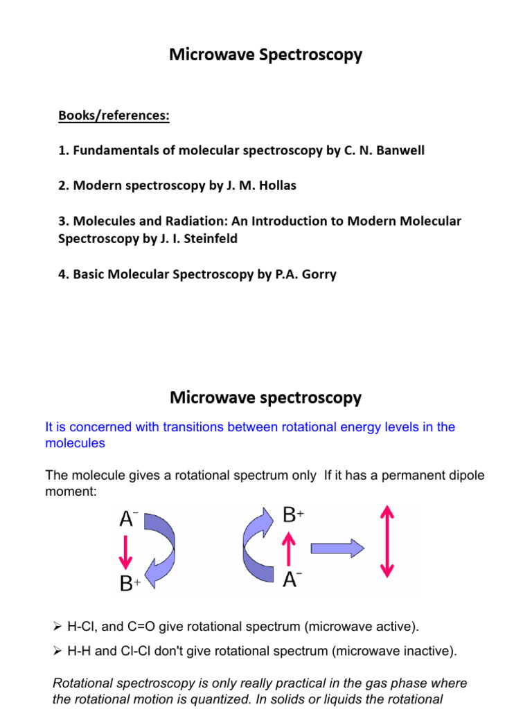 3.microwave Spectroscopy C302 | PDF | Mechanics | Physics