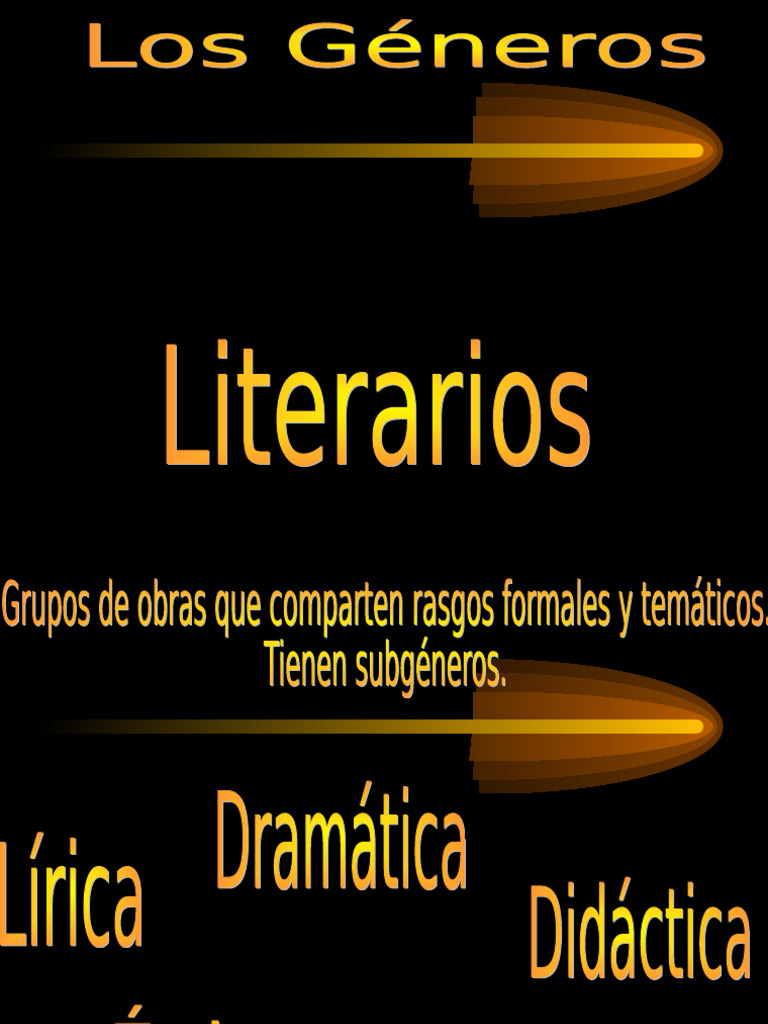 Generos Literarios | PDF | Prosa
