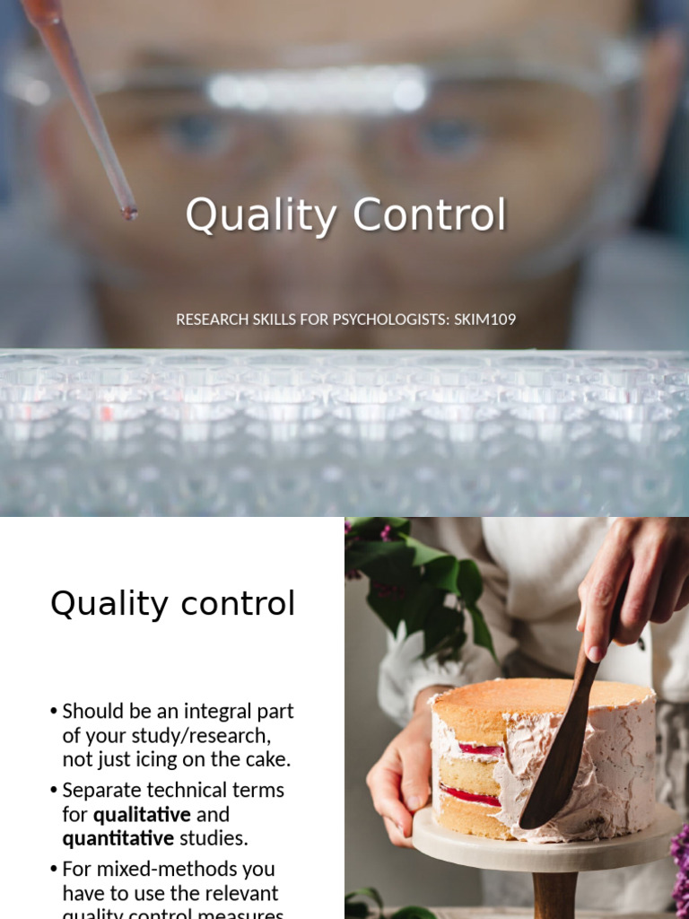 Session7 Qualitycontrol | PDF