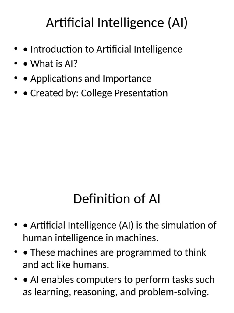 Understanding Artificial Intelligence Basics | PDF