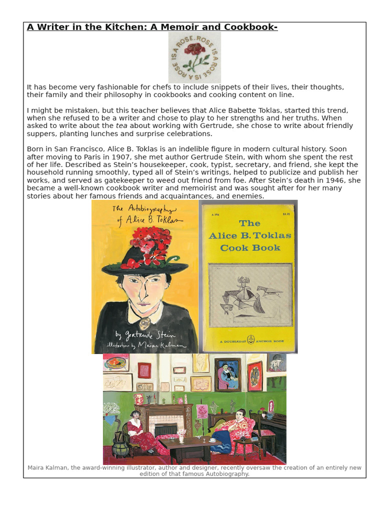 A Writer in The Kitchen | PDF