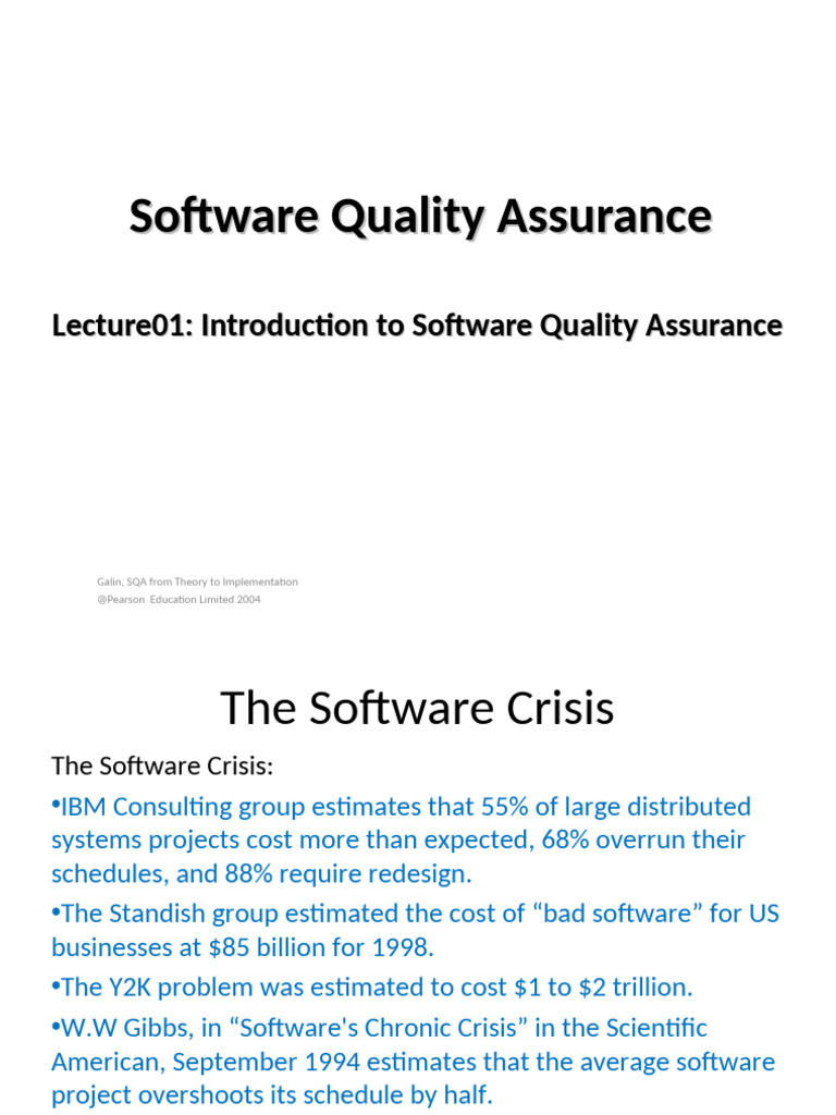 SE513 Lecture01 | PDF | Software | Software Quality