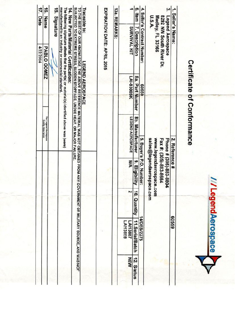 Arc Survival Kit As350 | PDF
