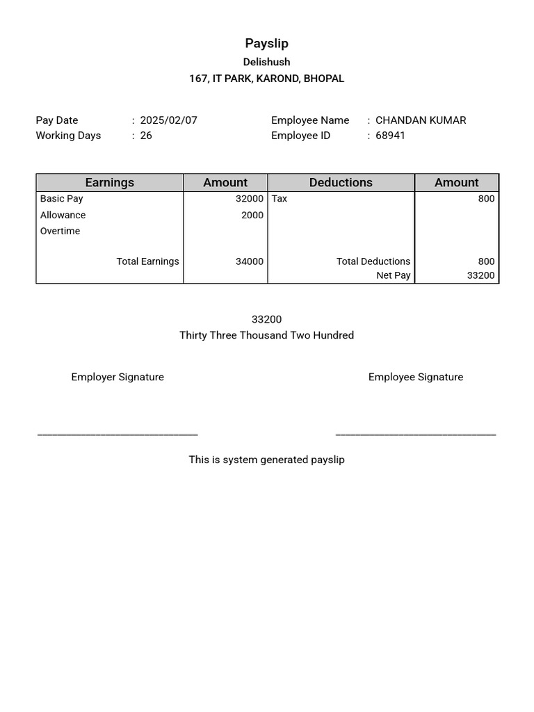 Payslip | PDF