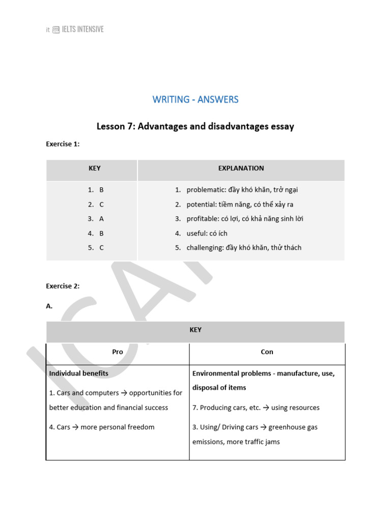 KEY Writing 7 | PDF