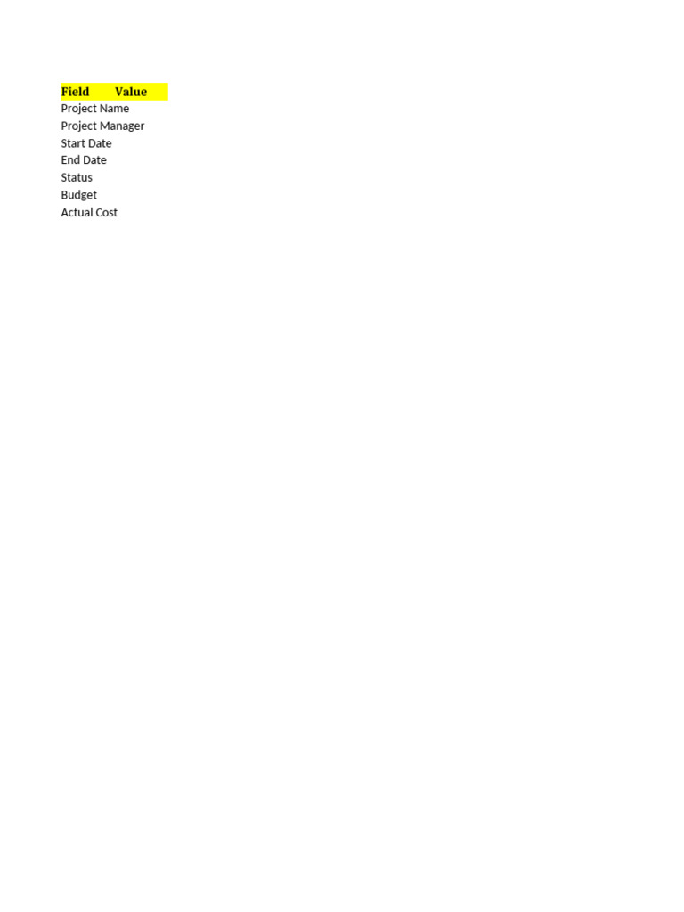 Chemical Project Tracking Template | PDF