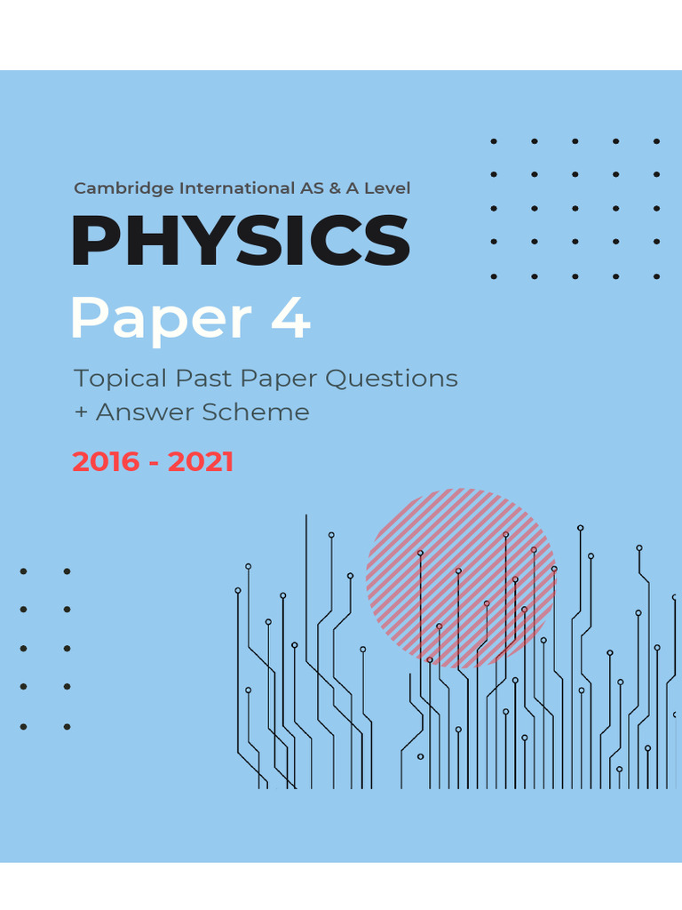 Physics 9702 Paper 4 - Electric Fields | PDF