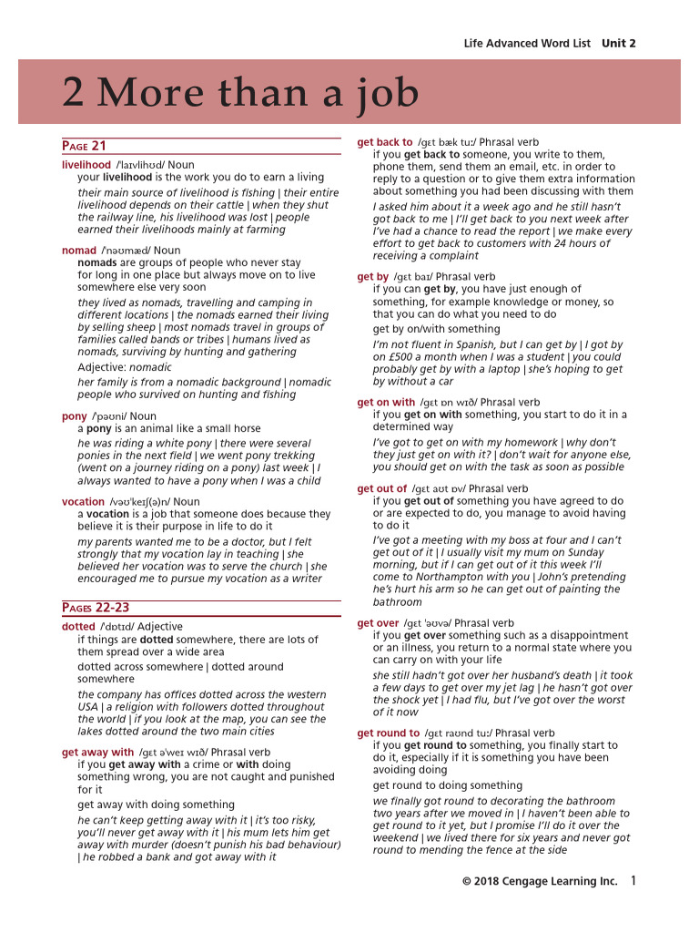 life_adv_wordlist_final_alphabetised_unit_2 | PDF | Adjective | Adverb