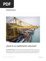 Guía Completa del Pedimento Aduanal | PDF