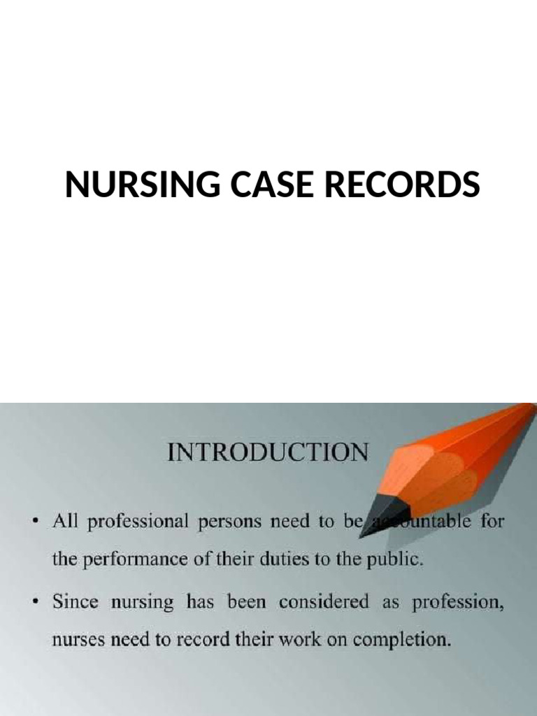 Nursing Case Records | PDF