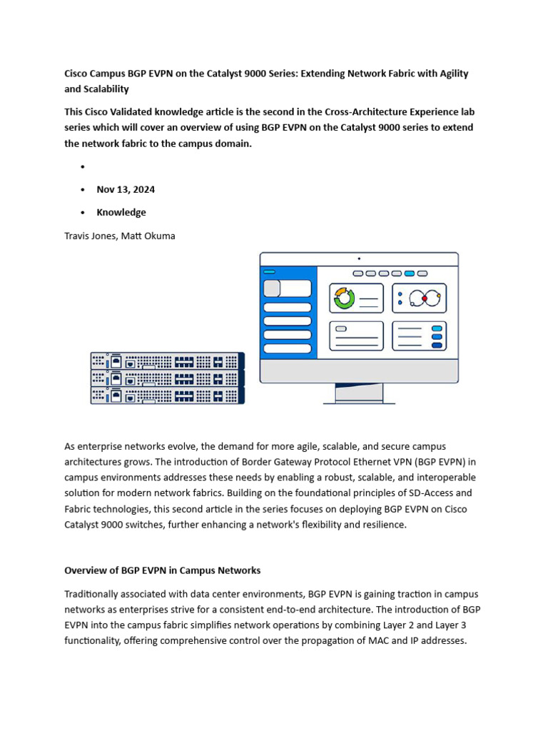 Extending Network Fabric With Agility and Scalability | PDF | Computer ...