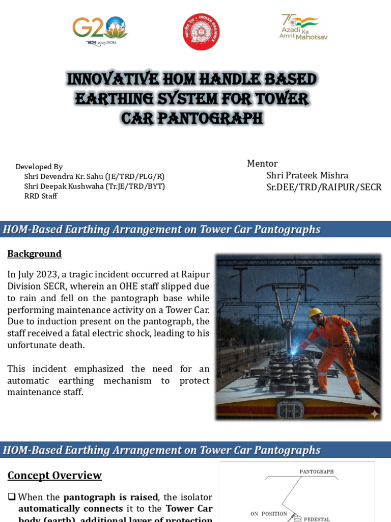 Innovative Instrument (Earthing Arrangement of Pantograph) | PDF | Electric Power | Manufactured ...