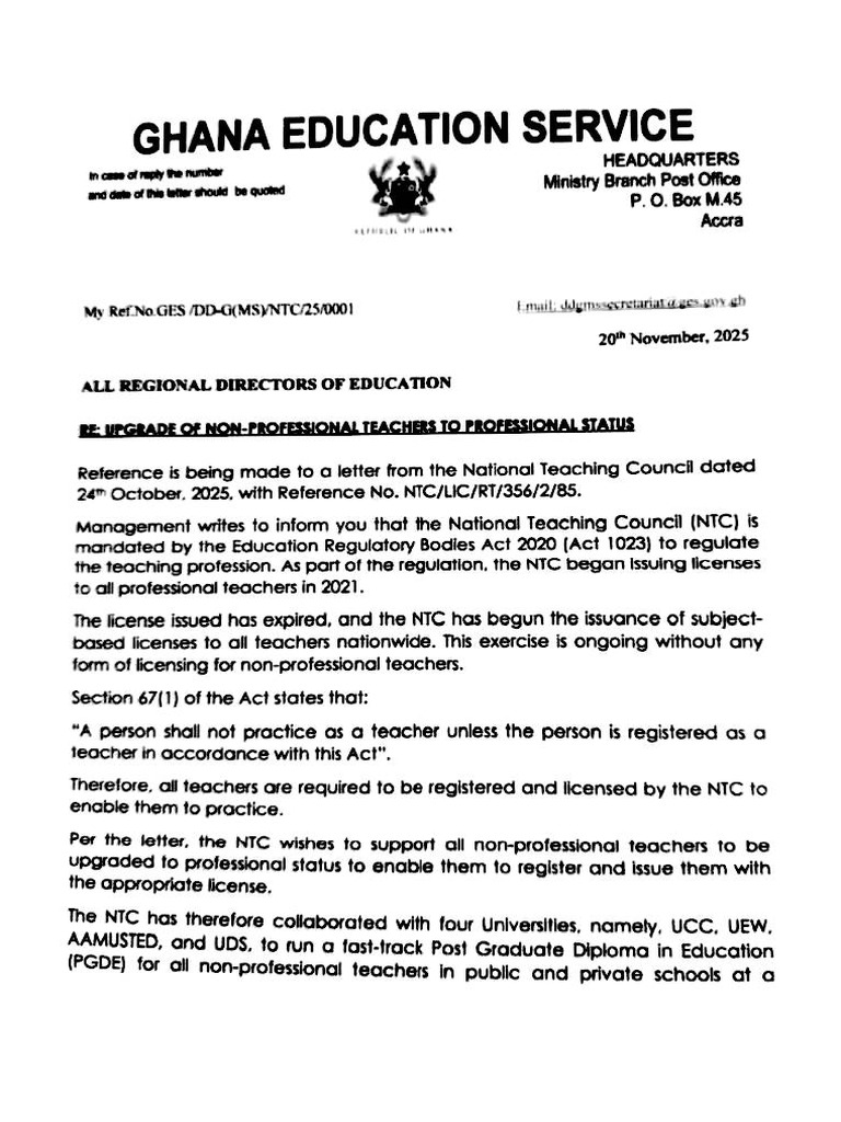 Upgrade of Non-professional Teachers | PDF
