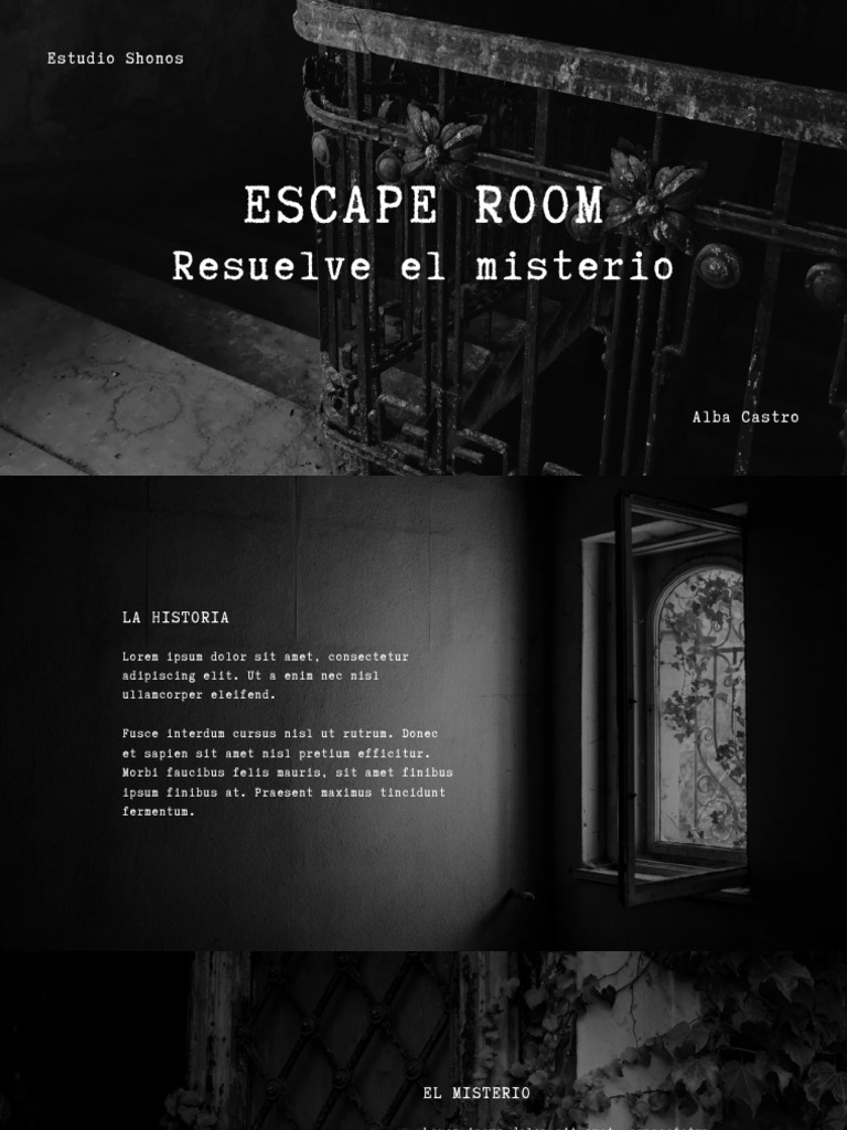 Presentación Escape Room Misterio Fotográfico Blanco y Negro - 20251122 ...
