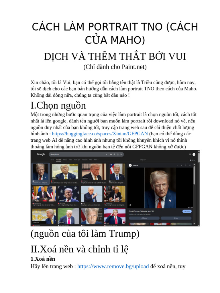 Cách Làm Portrait Tno | PDF