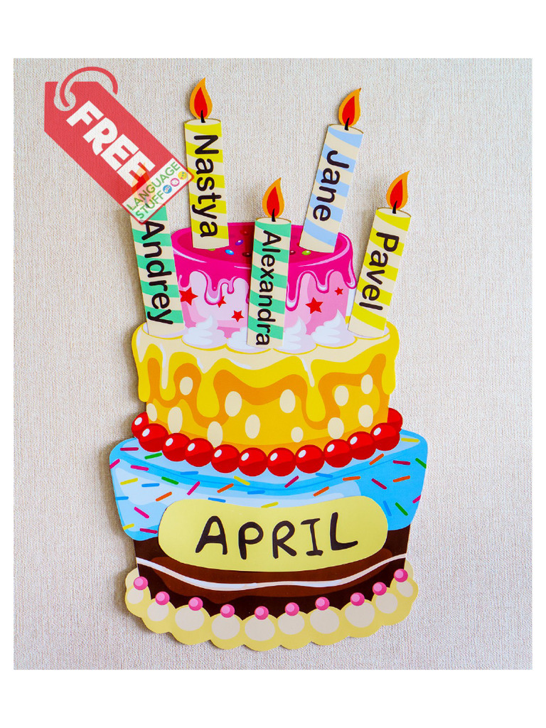 Birthday Cake Free_LanguageStuff | PDF