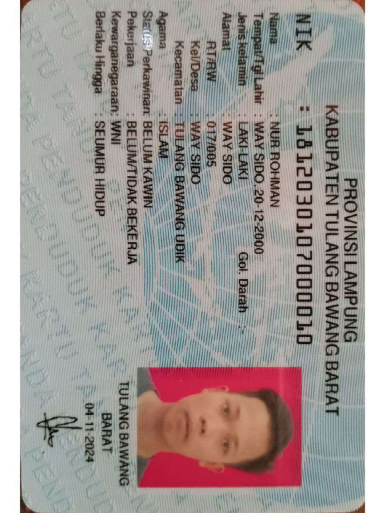 Ktp Nur Rohman | PDF