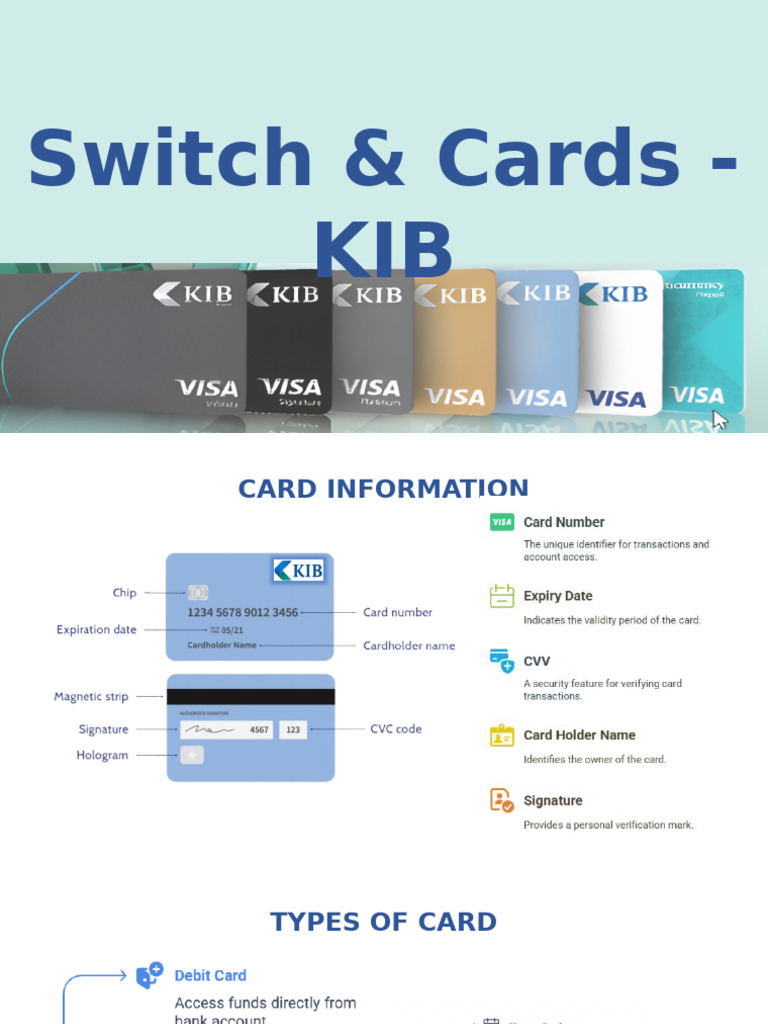 KIB Switch&Cards Presentation | PDF