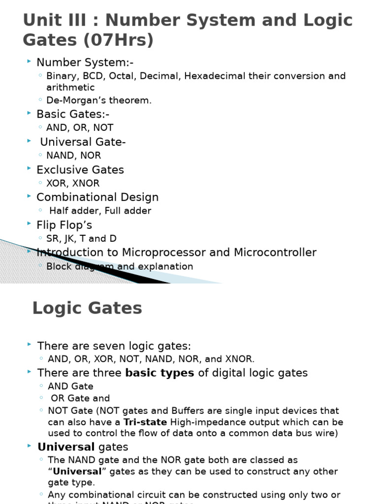 BXE Unit III.ppt | PDF | Logic Gate | Computer Engineering