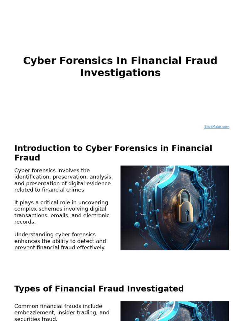 Cyber Forensics in Financial Fraud | PDF