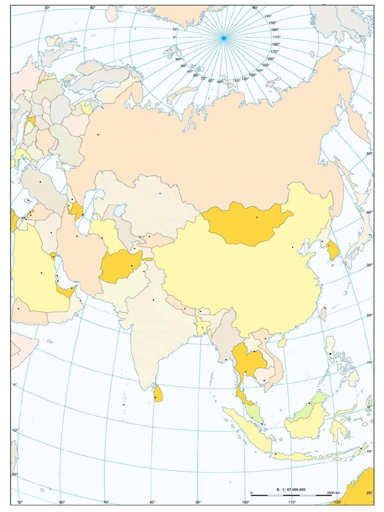 Ejemplos Mapa Mudo Asia | PDF