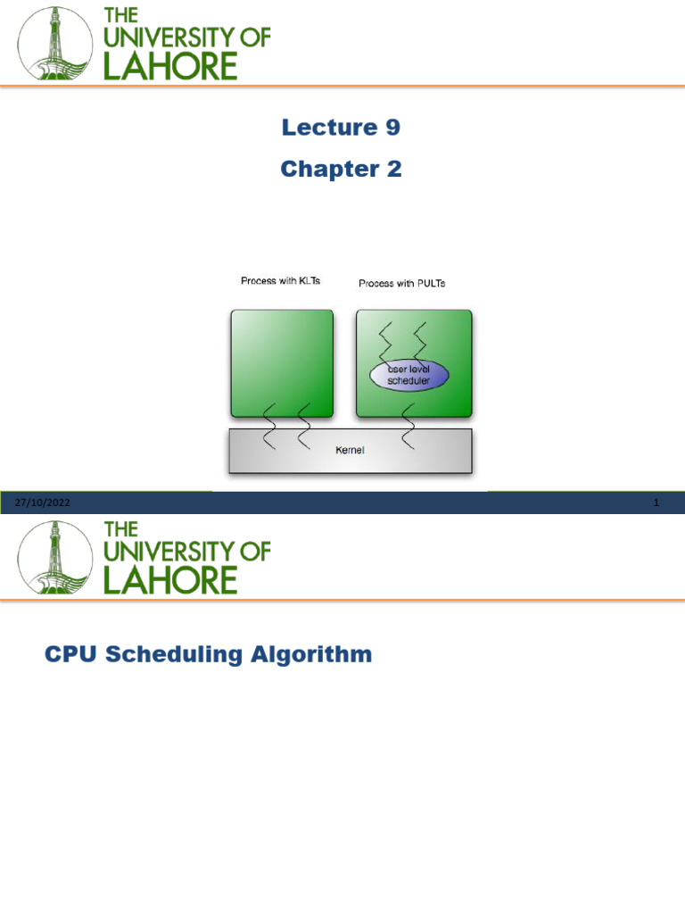 lecture 9 chapter 2 | PDF | Process (Computing) | Scheduling (Computing)