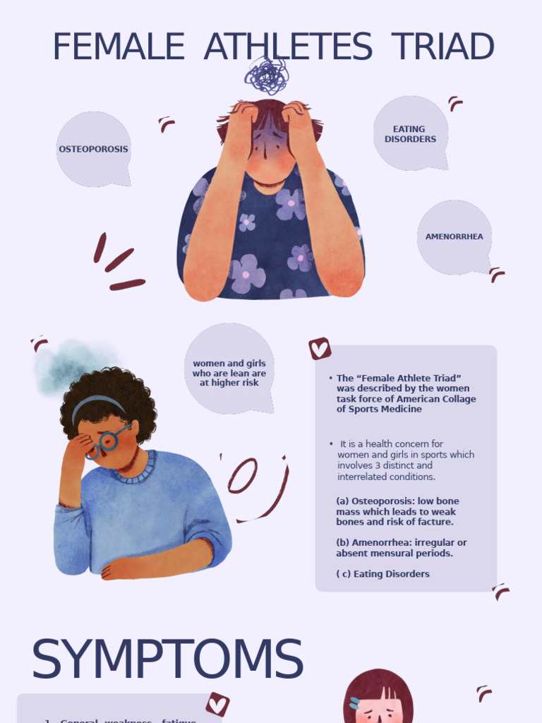 Female Athletes Traid | PDF | Menstrual Cycle | Diseases And Disorders
