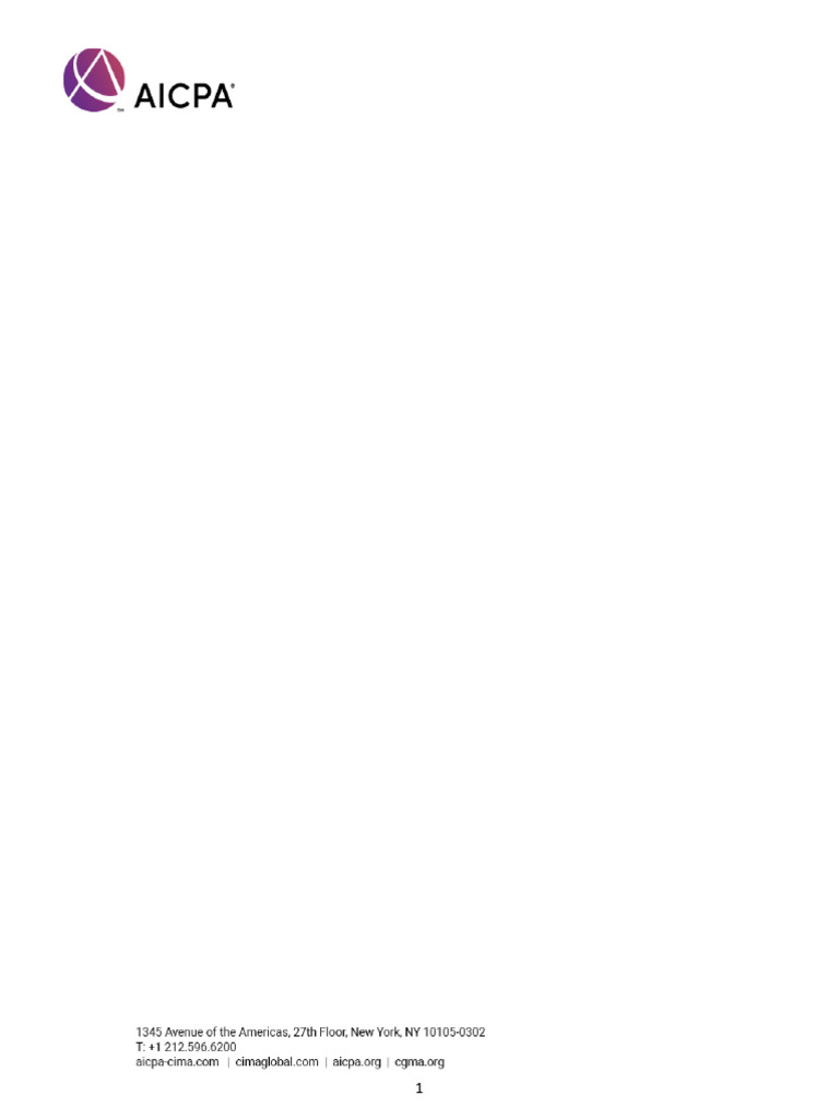 Aicpa Comment On Ifrs Aug 2020 | PDF | International Financial ...