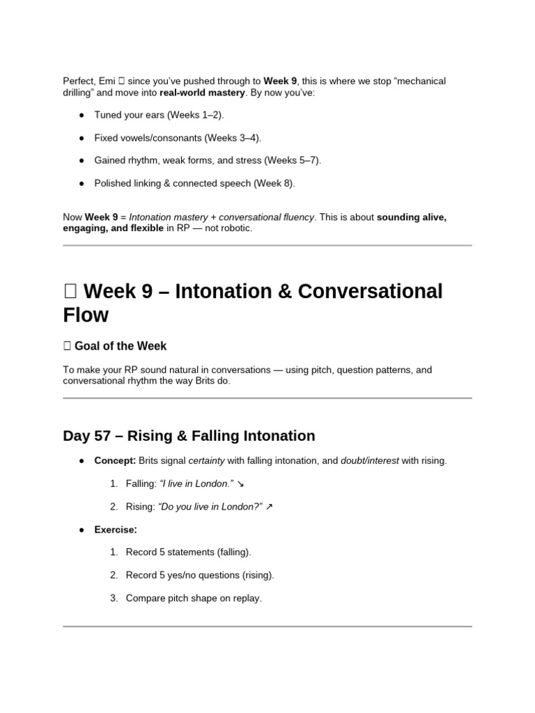 Perfect 2 RP accent | PDF | Stress (Linguistics) | Tone (Linguistics)