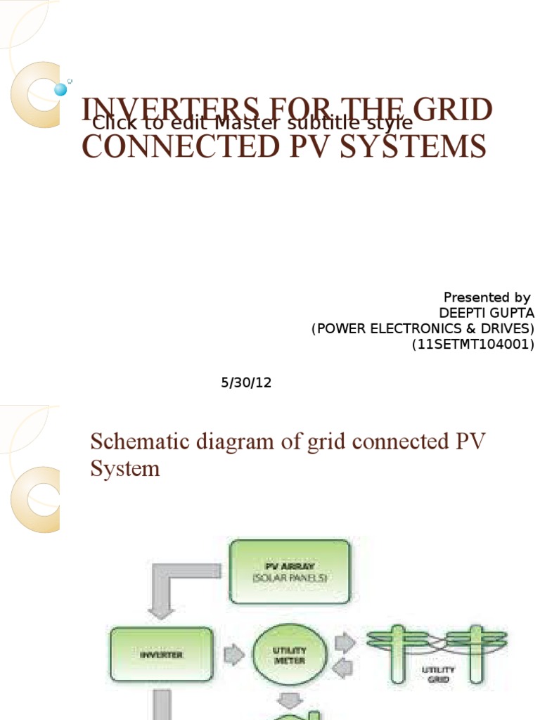 Inverters For Grid Connected PV Systems | PDF | Power Inverter | Power ...