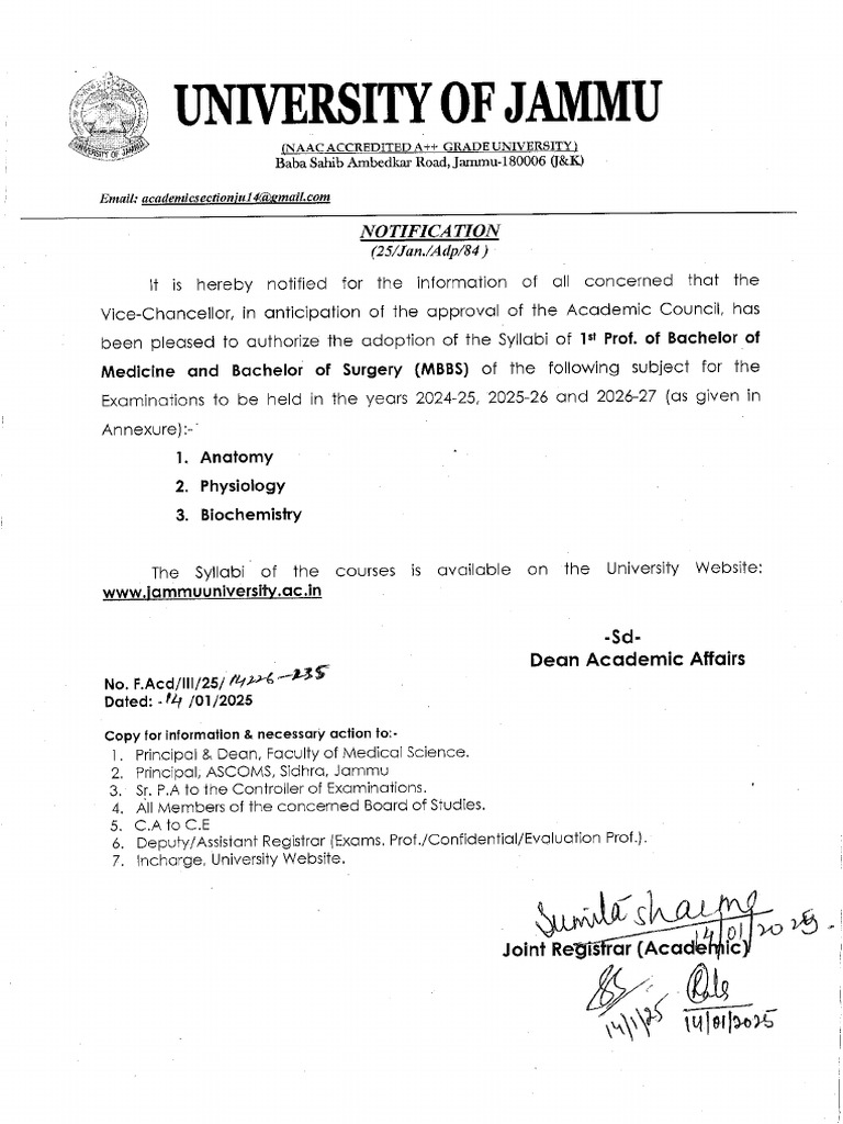 MBBS Syllabus - 250707 - 203700 Hahahhaajjaja | PDF