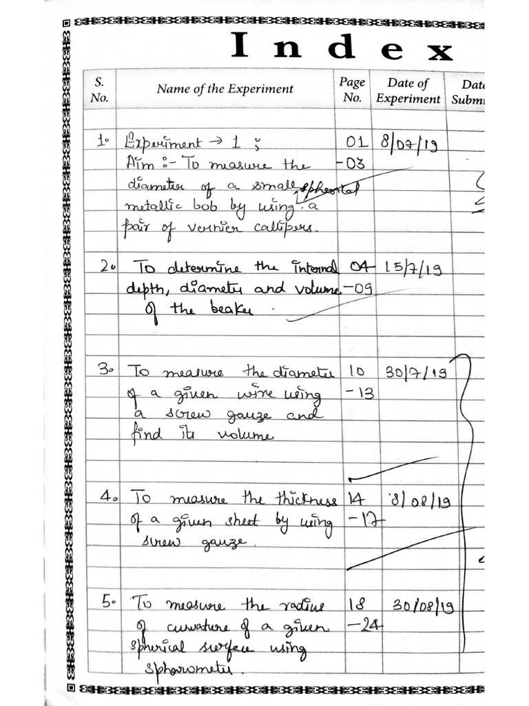 Class 10 Practical Physics | PDF
