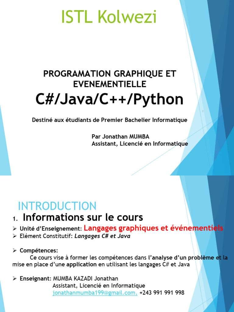 2025 Cours de Programmation Dynamique Et Evenementielle | PDF | Programmation informatique ...