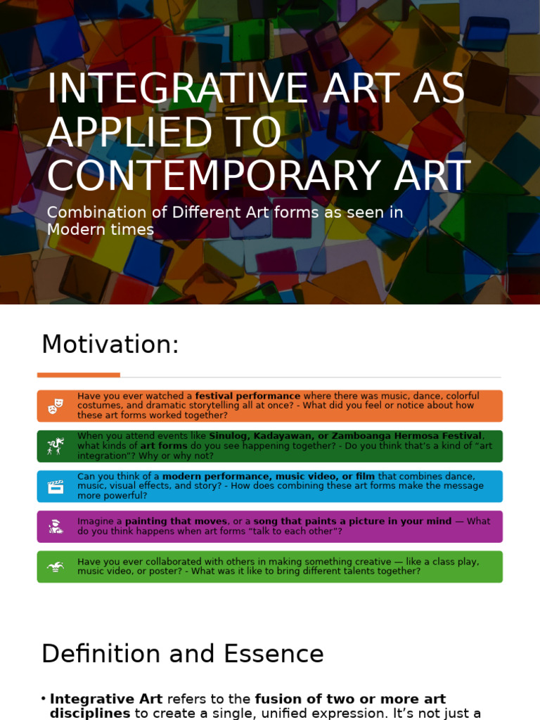 Integrative Art in Contemporary Culture | PDF | Dances | Poetry