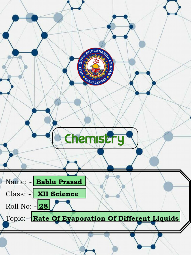 Bablu | PDF | Evaporation | Liquids