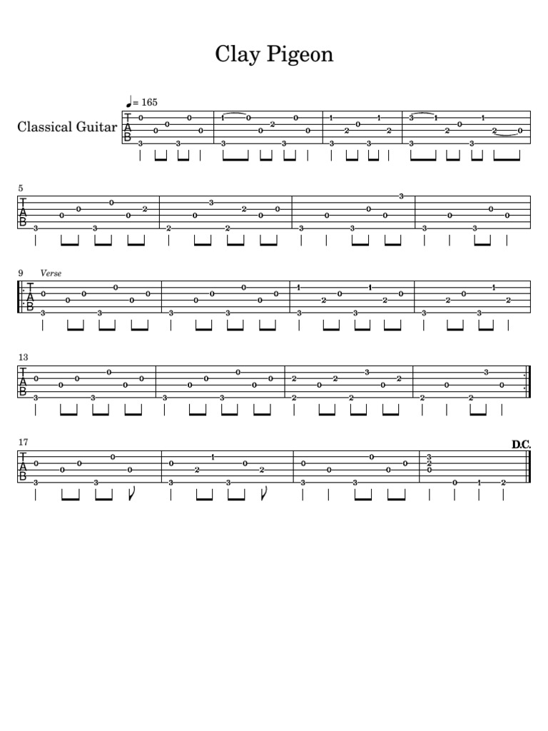 Blaze Foley - Clay Pigeons (Tabs) | PDF